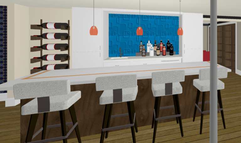 Basement Bar & Poker Room Design - Claire Jefford