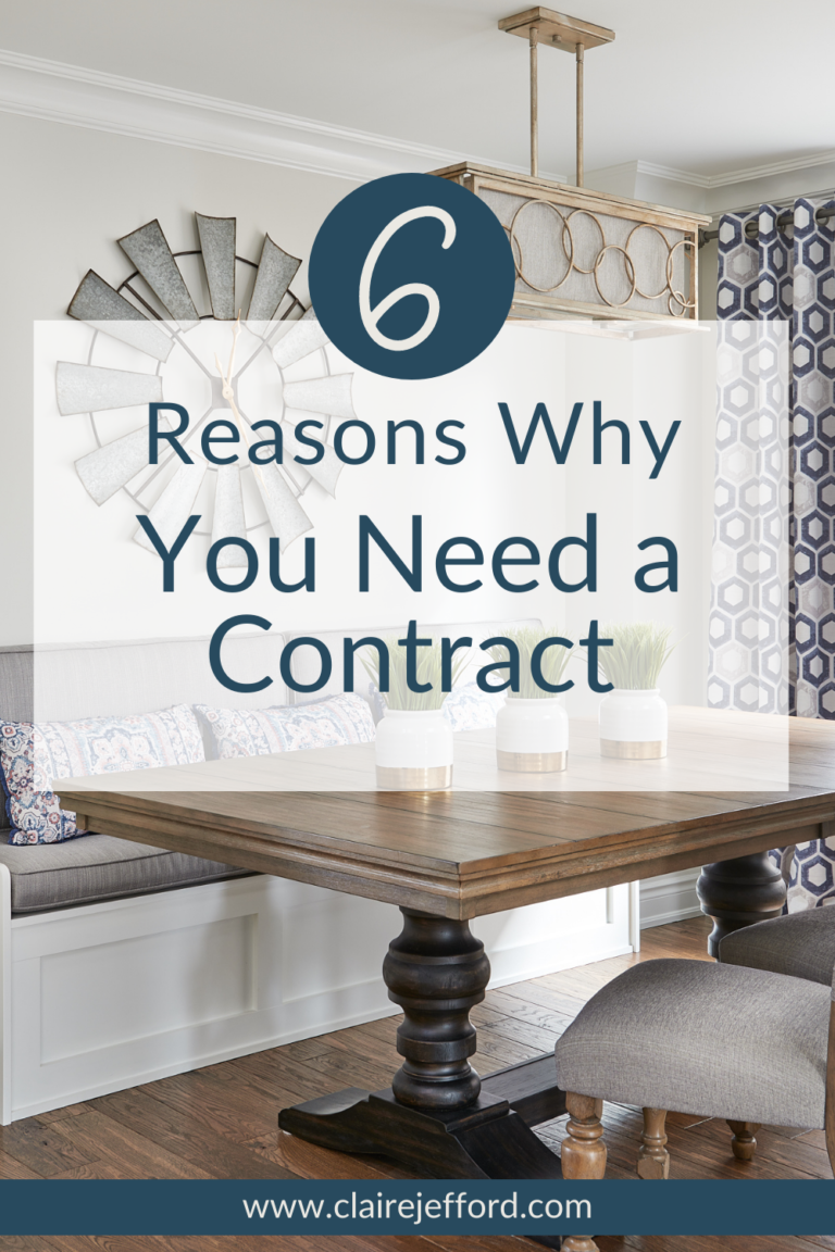 6 Reasons You Need a Contract - Claire Jefford