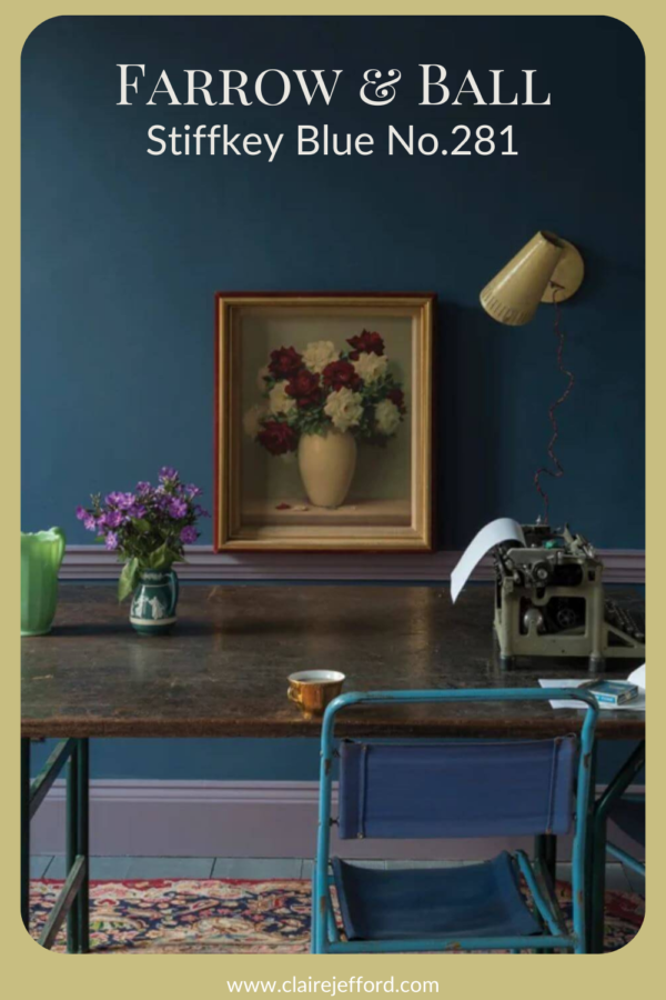 Farrow & Ball Stiffkey Blue Colour Review by Claire Jefford