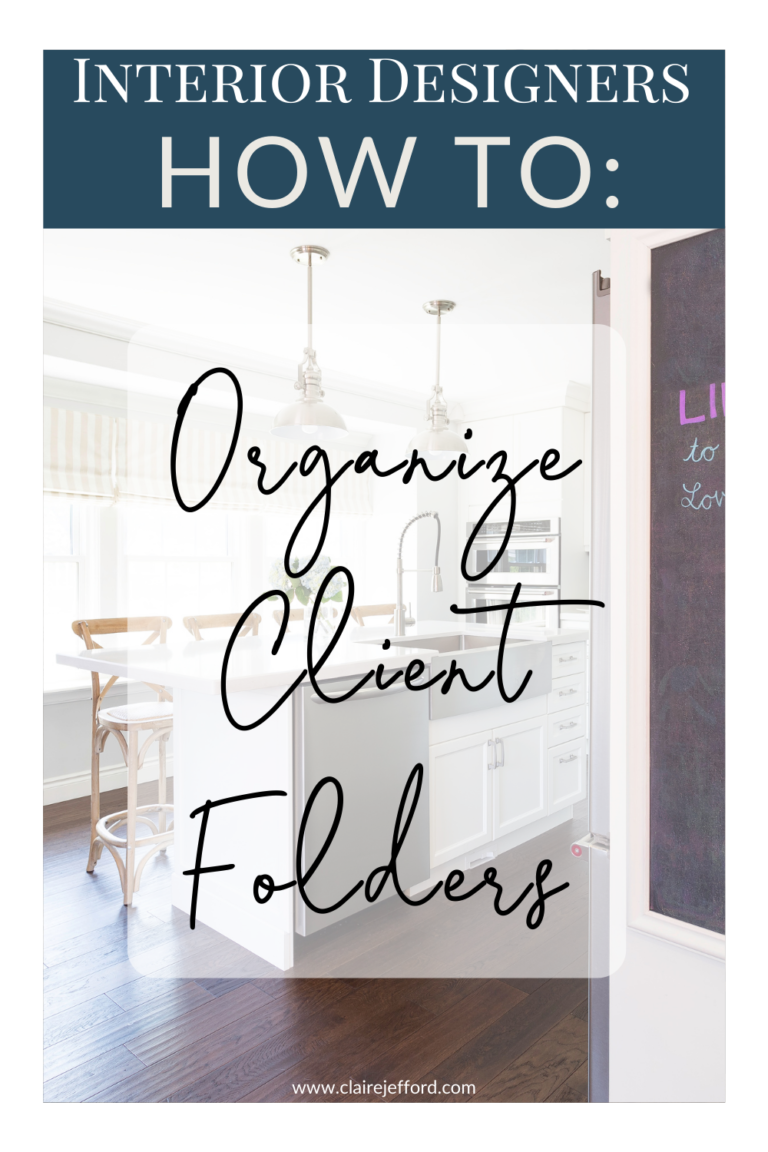 How to Organize Client Folders - Claire Jefford