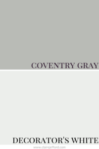 Benjamin Moore Coventry Gray Colour Review by Claire Jefford