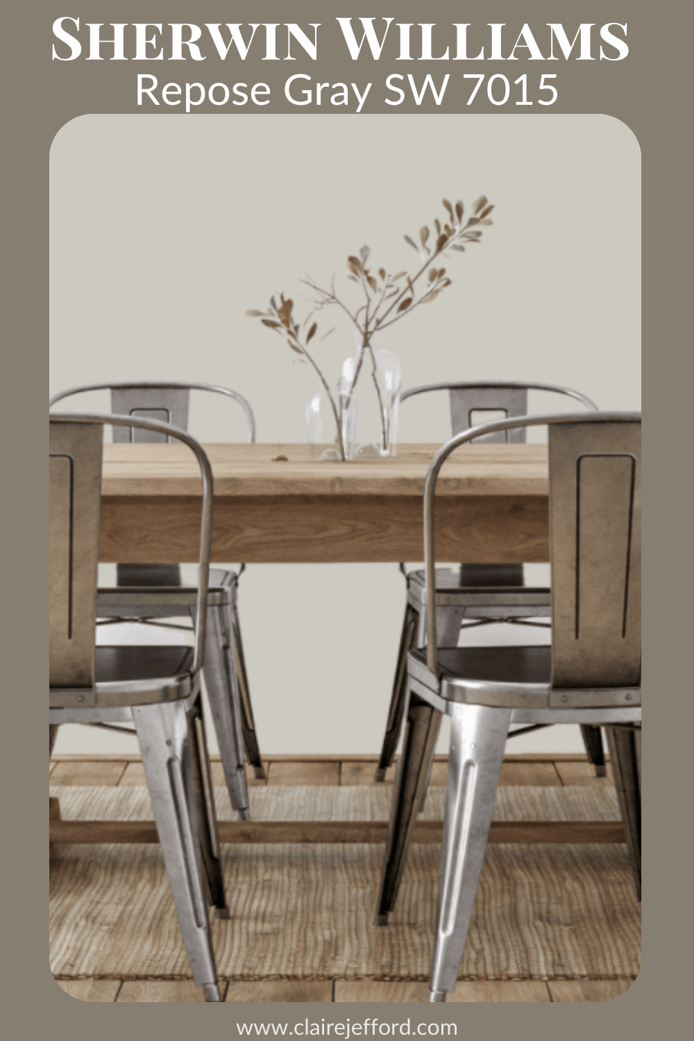 Sherwin Williams Repose Gray Colour Review by Claire Jefford